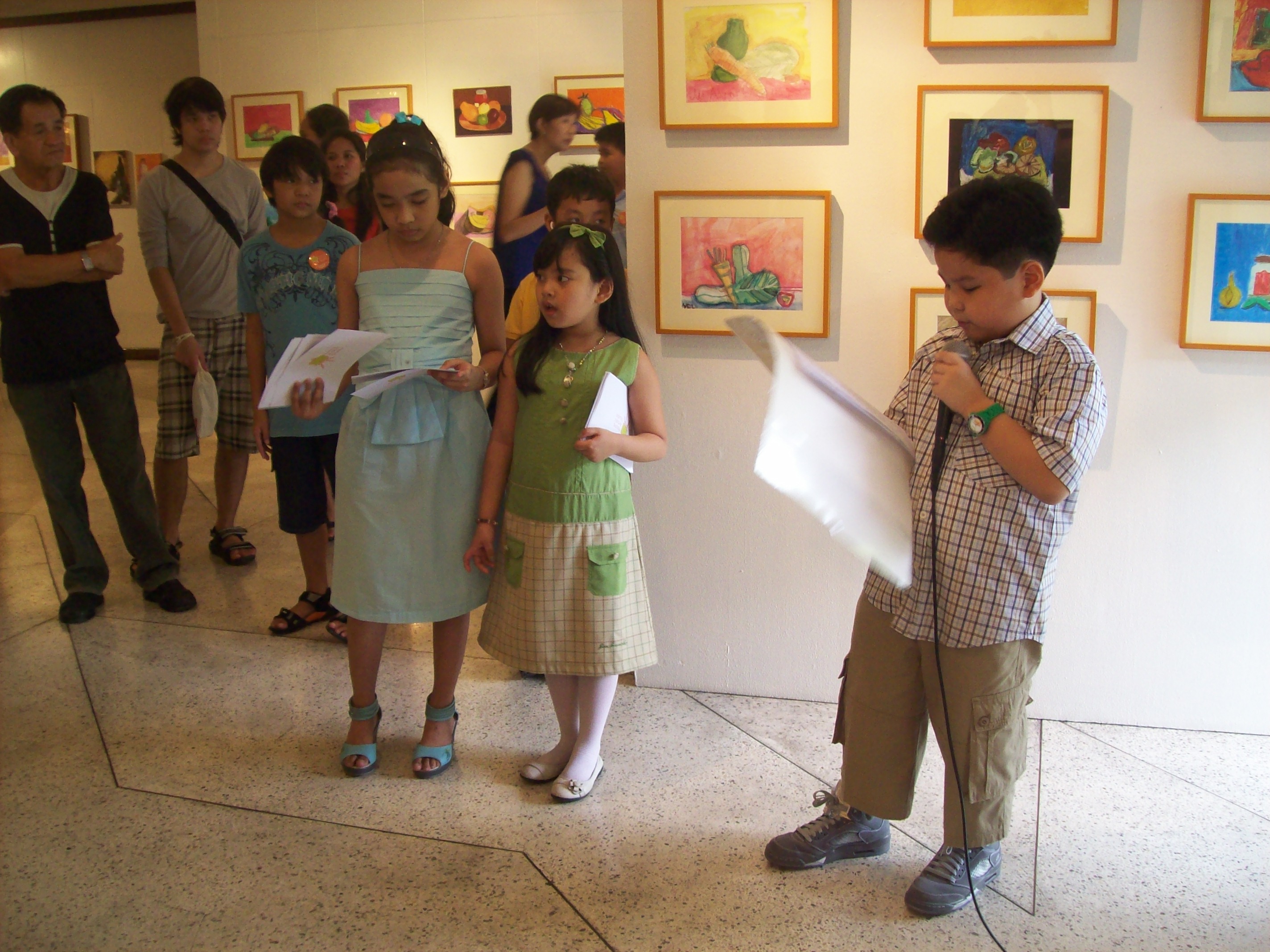 YAS kids leading the program | Young Artists' Studio