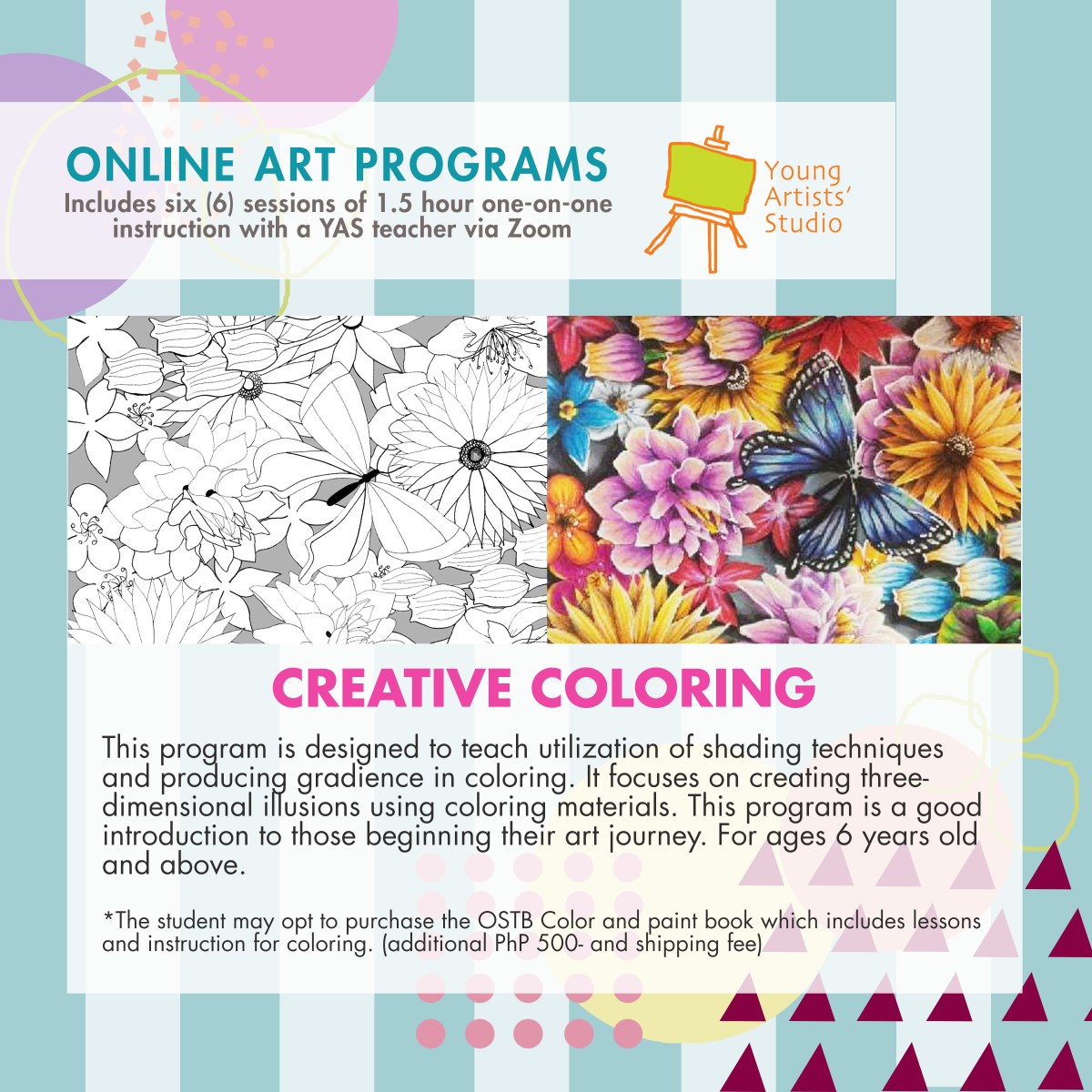 Online Art Programs_Creative Coloring | Young Artists' Studio